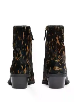 Ash Hasley Animal-print Ankle Boots