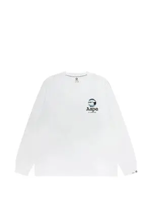 AAPE BY *A BATHING APE Camo-logo T-shirt - White