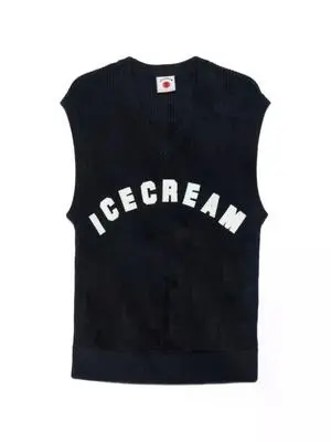 BILLIONAIRE BOYS CLUB Intarsia-knit Sweater Vest - Blue