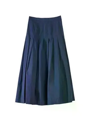 Paul Smith Pleated Midi Skirt - Blue