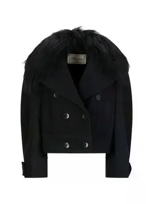 Blumarine Double-breasted Fastening Jacket - Black