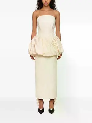 Magda Butrym Strapless Puff-skirt Dress