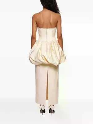 Magda Butrym Strapless Puff-skirt Dress