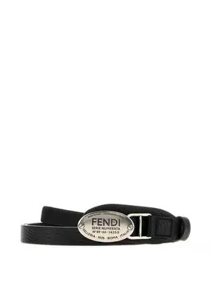 Fendi Selleria Logo-plaque Belt - Black
