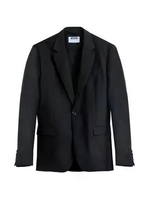 Moschino Single-breasted Wool Blazer - Black