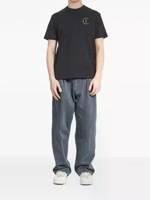 Just Cavalli Lurex Logo-embroidered T-shirt