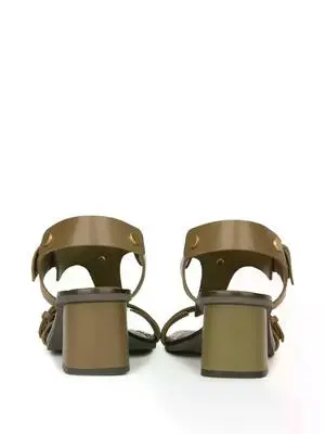 Ash Criss Buckle-detail Calf Leather Sandals