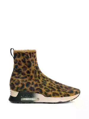 Ash Lio Leopard-print High-top Slip-on Sneakers