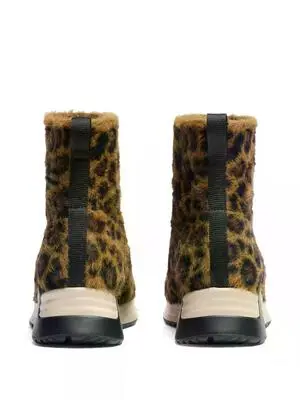 Ash Lio Leopard-print High-top Slip-on Sneakers