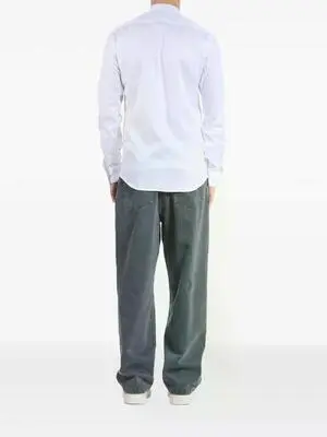 Karl Lagerfeld Bib-front Mandarin-collar Shirt