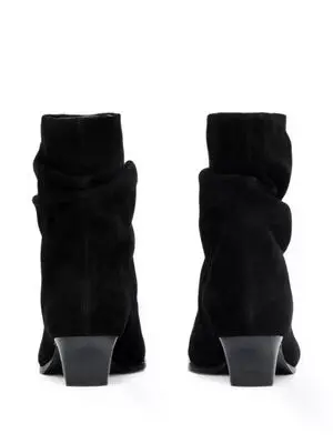 Ash Trinity Slouchy Ankle Boots - Black