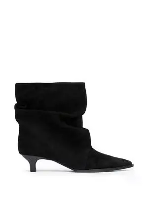 Ash Trinity Slouchy Ankle Boots - Black