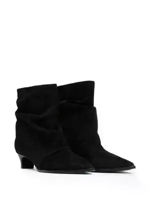 Ash Trinity Slouchy Ankle Boots - Black