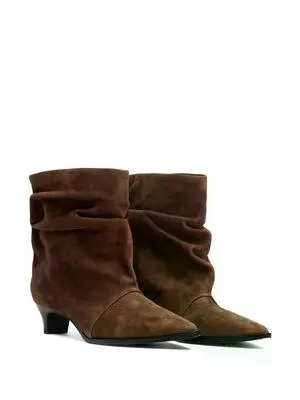 Ash Trinity Slouchy Ankle Boots - Brown