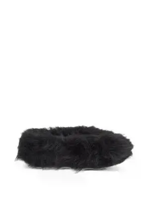 Moschino Faux-fur Ballet Flats