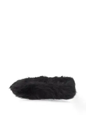 Moschino Faux-fur Ballet Flats