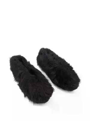 Moschino Faux-fur Ballet Flats