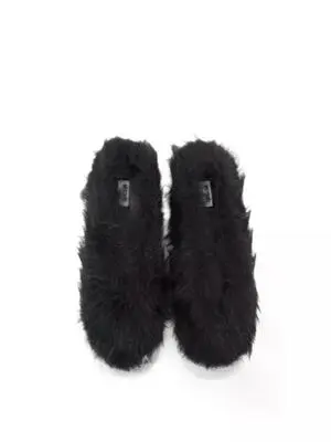 Moschino Faux-fur Ballet Flats