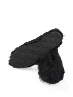 Moschino Faux-fur Ballet Flats