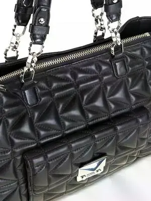 Karl Lagerfeld Quilted Leather Tote Bag