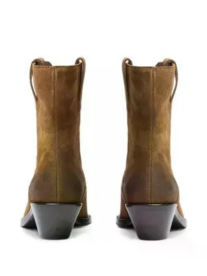 Ash Donovan Western-style Leather Ankle Boots