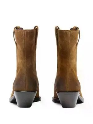 Ash Donovan Western-style Leather Ankle Boots