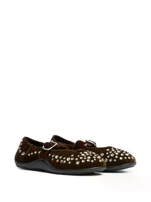 Ash Mimosa Studded Ballet Flats