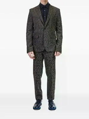 Just Cavalli Animal-print Jacquard Suit