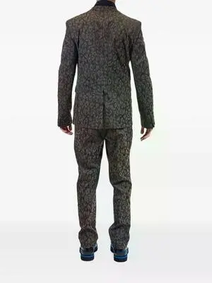 Just Cavalli Animal-print Jacquard Suit