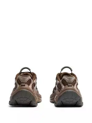 Ash Dragon Panelled Low-top Sneakers Brown