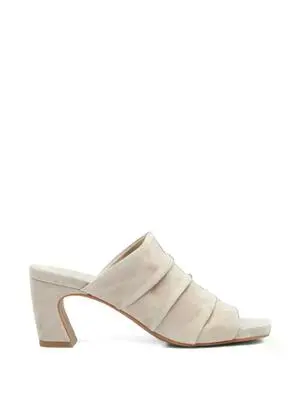 Ash Eva Ruched Heeled Sandals - Grey