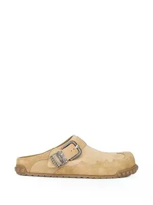 Ash Texas Buckle-fastening Mules