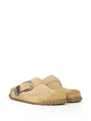 Ash Texas Buckle-fastening Mules - Brown