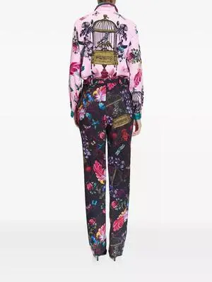 Versace Cabinet De Curiosité Baroque-buckle Trousers