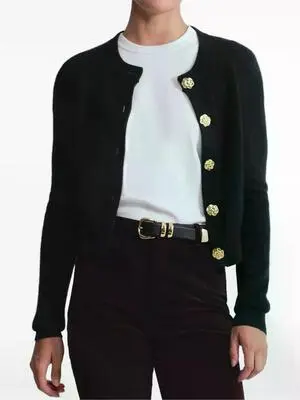 Cara Cara Ellery Floral-button Cardigan - Green