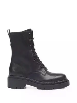 Ash Lace-up Leather Ankle Boots