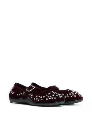 Ash Mimosa Studded Ballet Flats