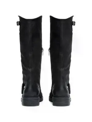 Ash Freesia Buckle-detail Leather Biker Boots