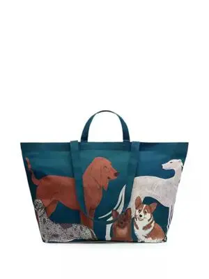 INOUI EDITIONS Large Tou Tou Graphic-print Tote Bag - Blue