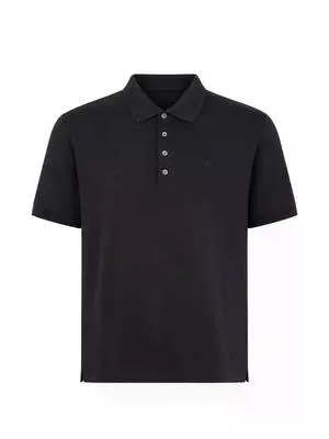 Pal Zileri Logo-embroidered Short-sleeve Polo Shirt - Black
