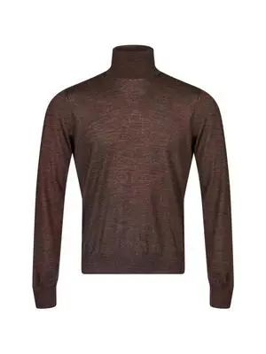 Tagliatore Mike Roll-neck Sweater - Brown