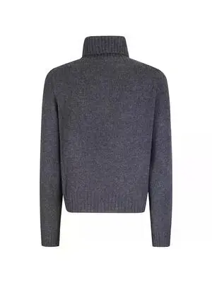 BE YOU Roll-neck Cashmere Sweater - Grey