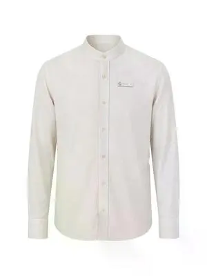 Pal Zileri Band-collar Long-sleeve Shirt - Neutrals
