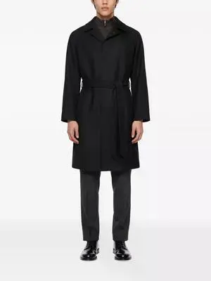 Tagliatore Salomon Belted Raglan-sleeve Coat