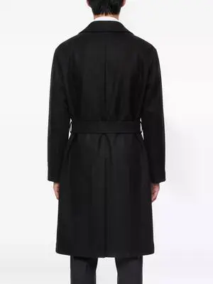 Tagliatore Salomon Belted Raglan-sleeve Coat