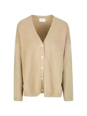 BE YOU V-neck Cashmere Cardigan - Neutrals