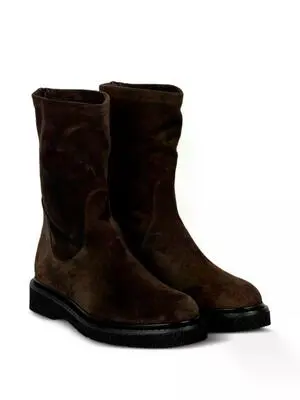 GUGLIELMO ROTTA Suede Rear-zip Boots