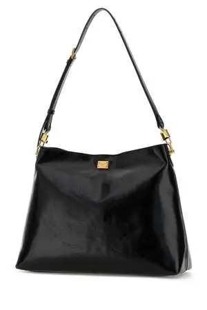 Dolce & Gabbana Leather Large Vittoria Shopping Bag