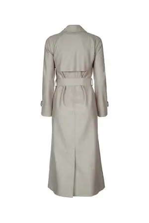 Harris Wharf London Women Long Raglan Trench Light Pressed Wool - Multicolor