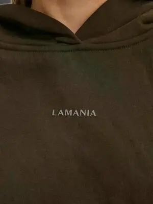 LA MANIA Logo-print Hoodie